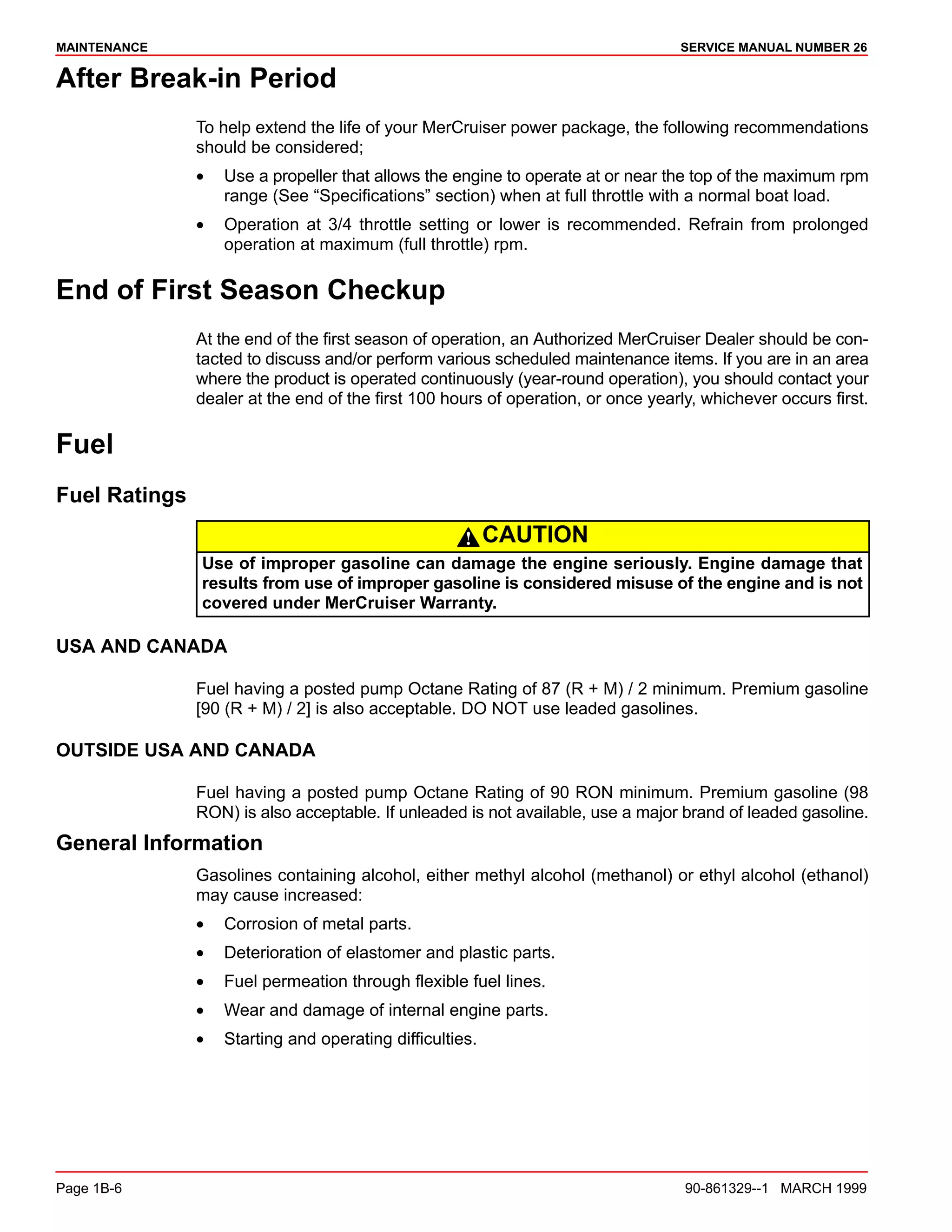 Mercury mercruiser marine engines gm 4 cylinder 181 cid (3.0 l) service ...