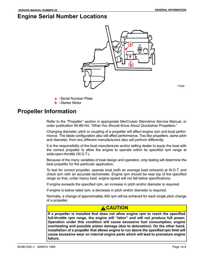 Mercury mercruiser marine engines gm 4 cylinder 181 cid (3.0 l) service ...