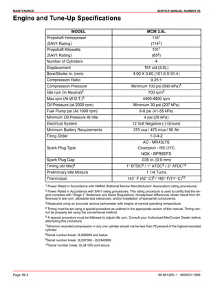 Mercury mercruiser marine engines gm 4 cylinder 181 cid (3.0 l) service ...