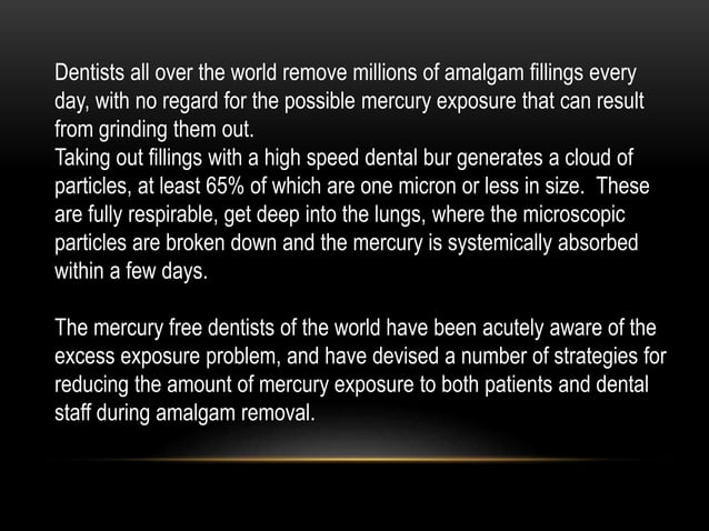 Mercury poisoning & dental amalgam | PPT