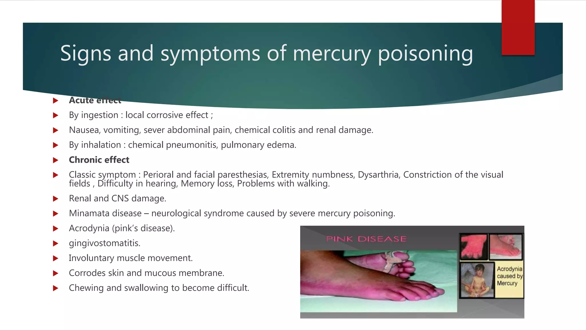 Mercury poisoning | PPTX