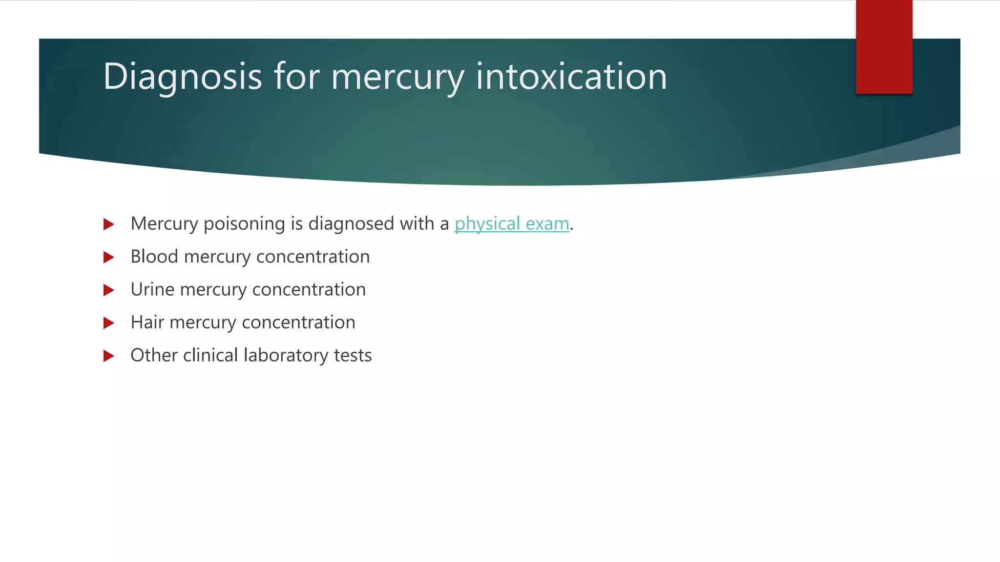 Mercury poisoning | PPTX