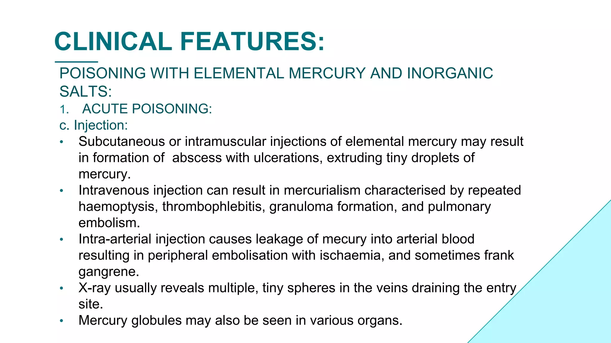Mercury poisoning | PPTX