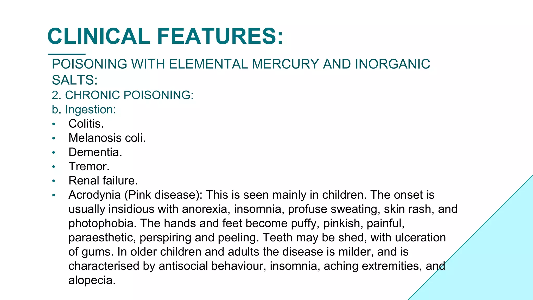 Mercury poisoning | PPTX