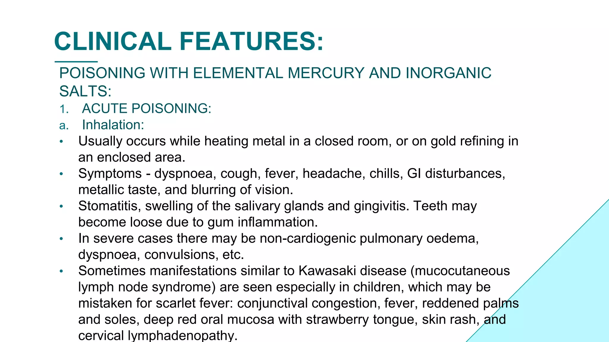 Mercury poisoning | PPTX