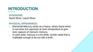 Mercury poisoning | PPTX