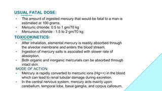 Mercury poisoning | PPTX