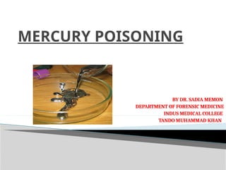 MERCURY POISONING-Forensic Updated Dr.Sadia.pptx