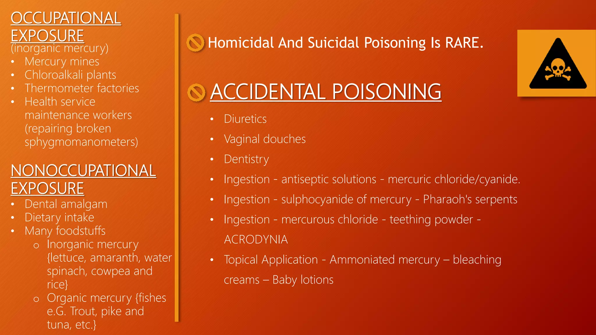 Mercury poisoning | PPTX