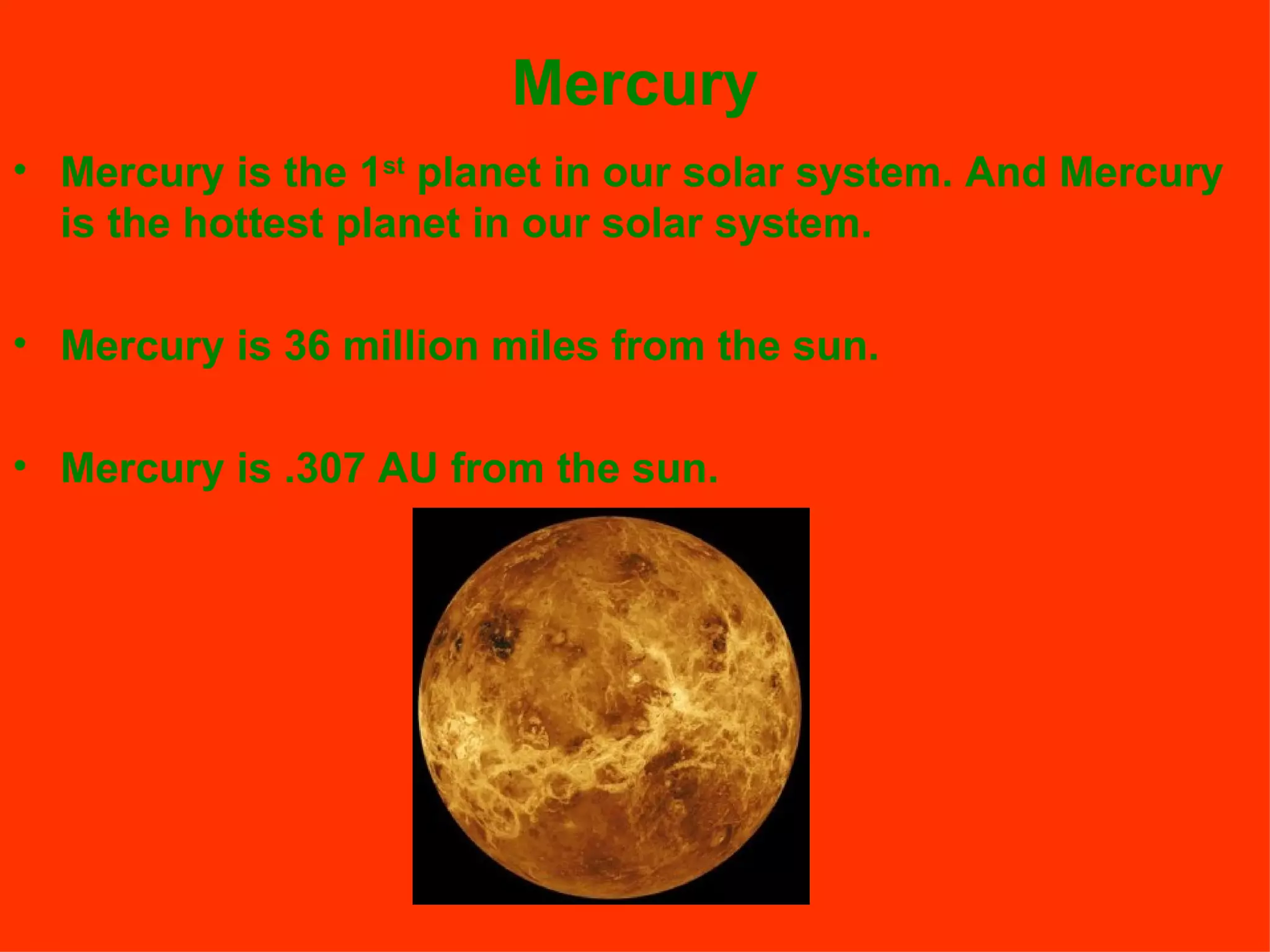 Mercury science project. Gerardo Aguirre | PPT