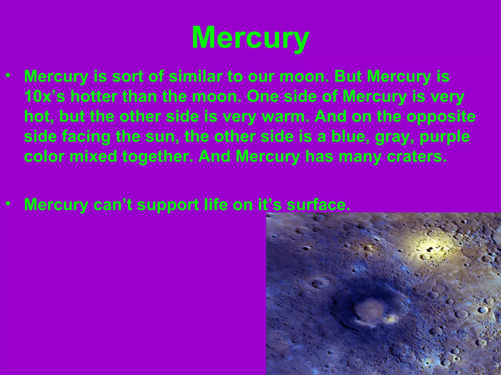 Mercury science project. Gerardo Aguirre | PPT