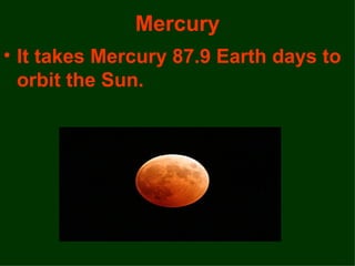 Mercury science project. Gerardo Aguirre | PPT