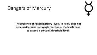 Mercury spillage in health care settings | PPTX