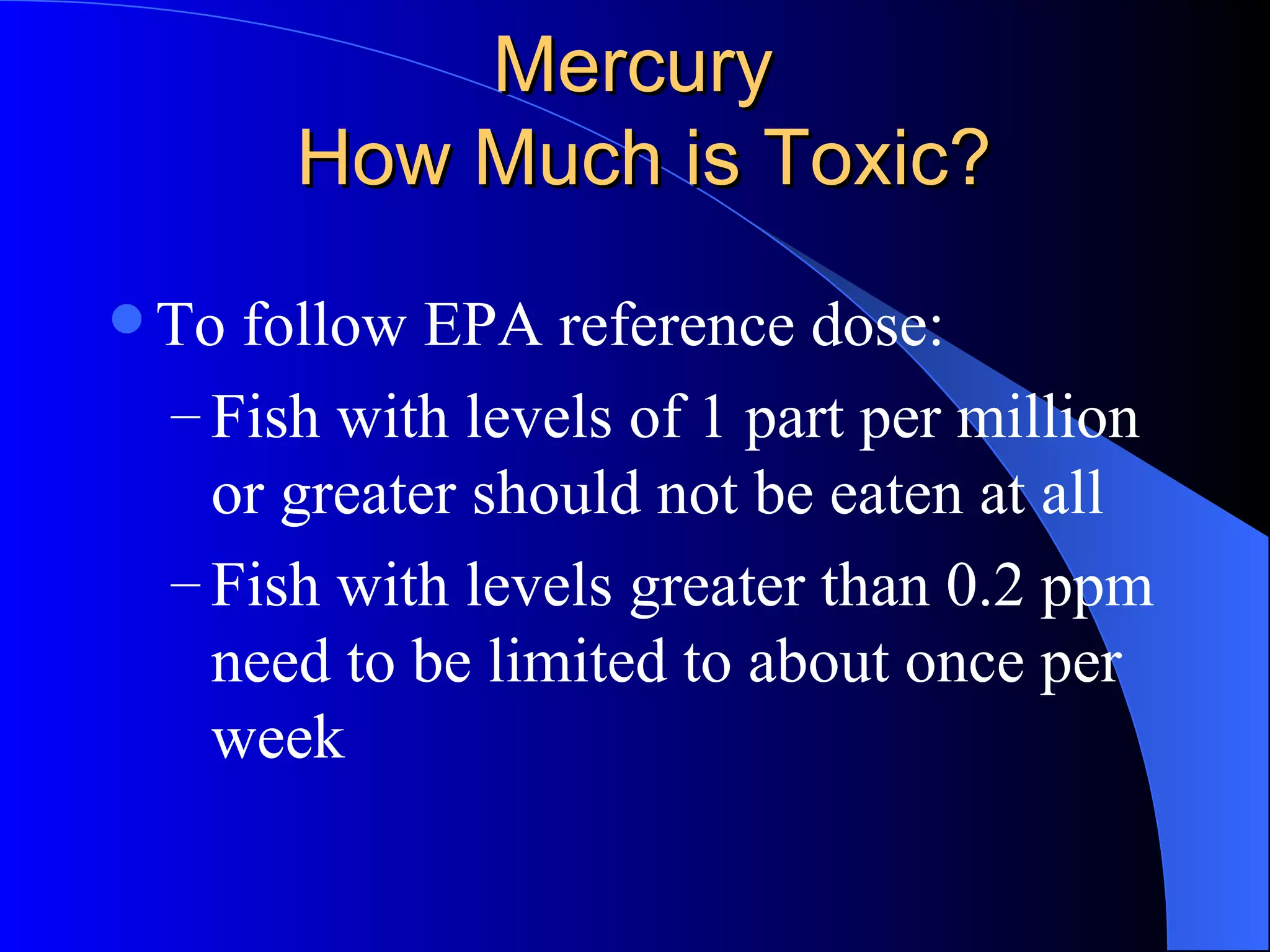 Mercury Toxicity | PPT