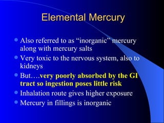 Mercury Toxicity | PPT