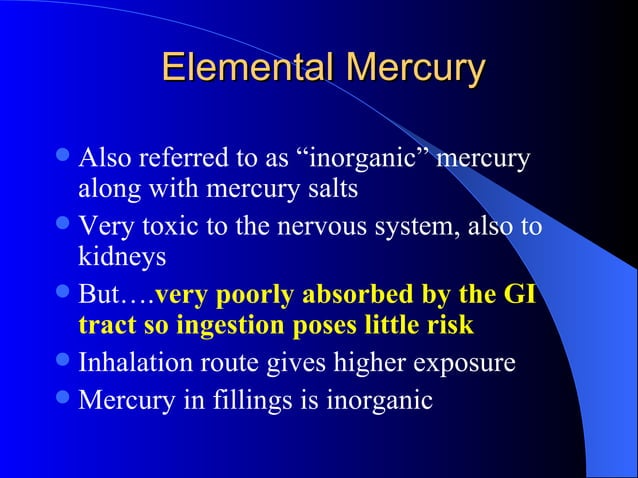 Mercury Toxicity | PPT