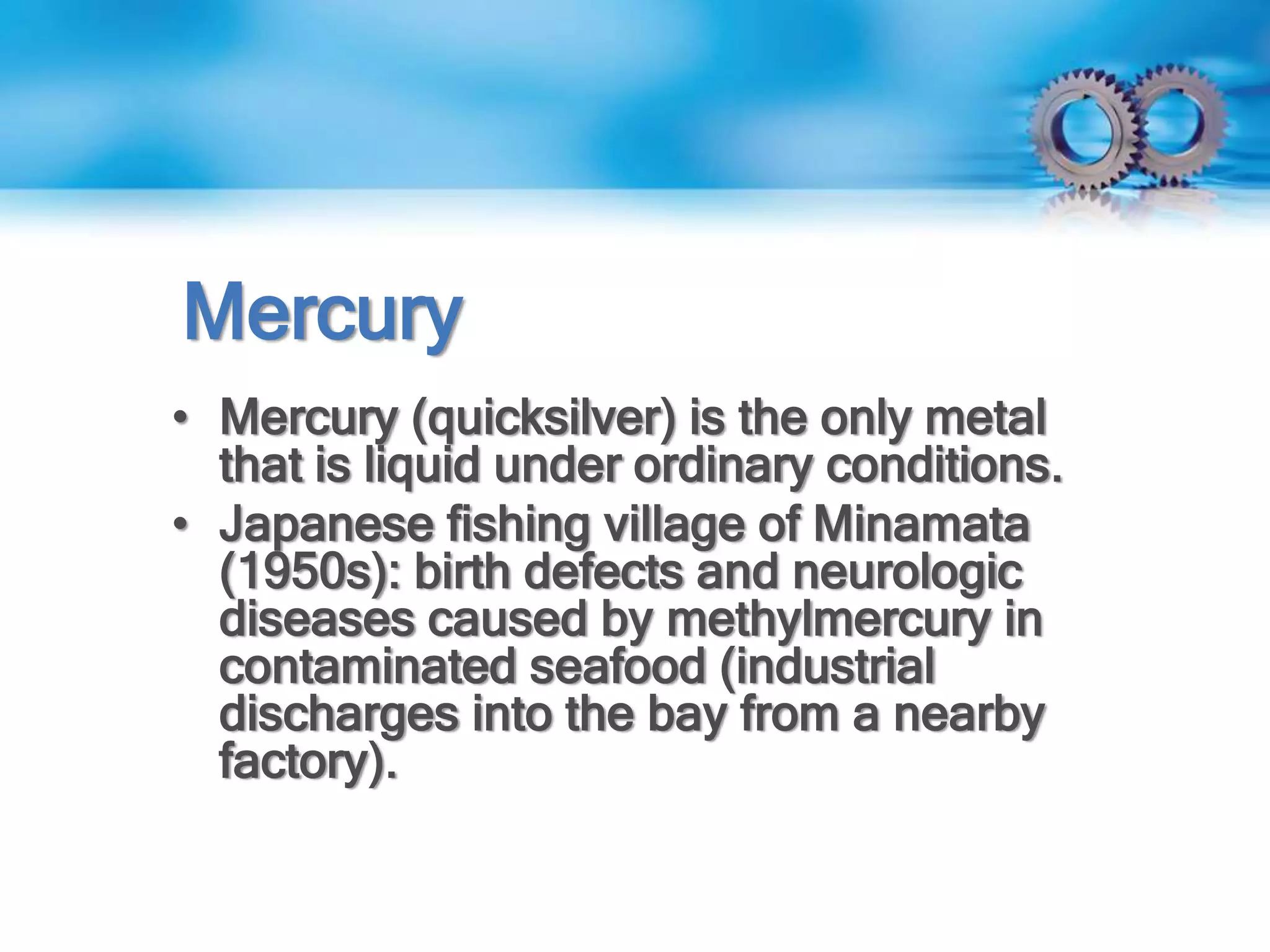 Mercury toxicity | PPSX