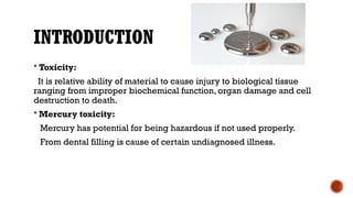mercury toxicity in young children as well as aged people | PPTX