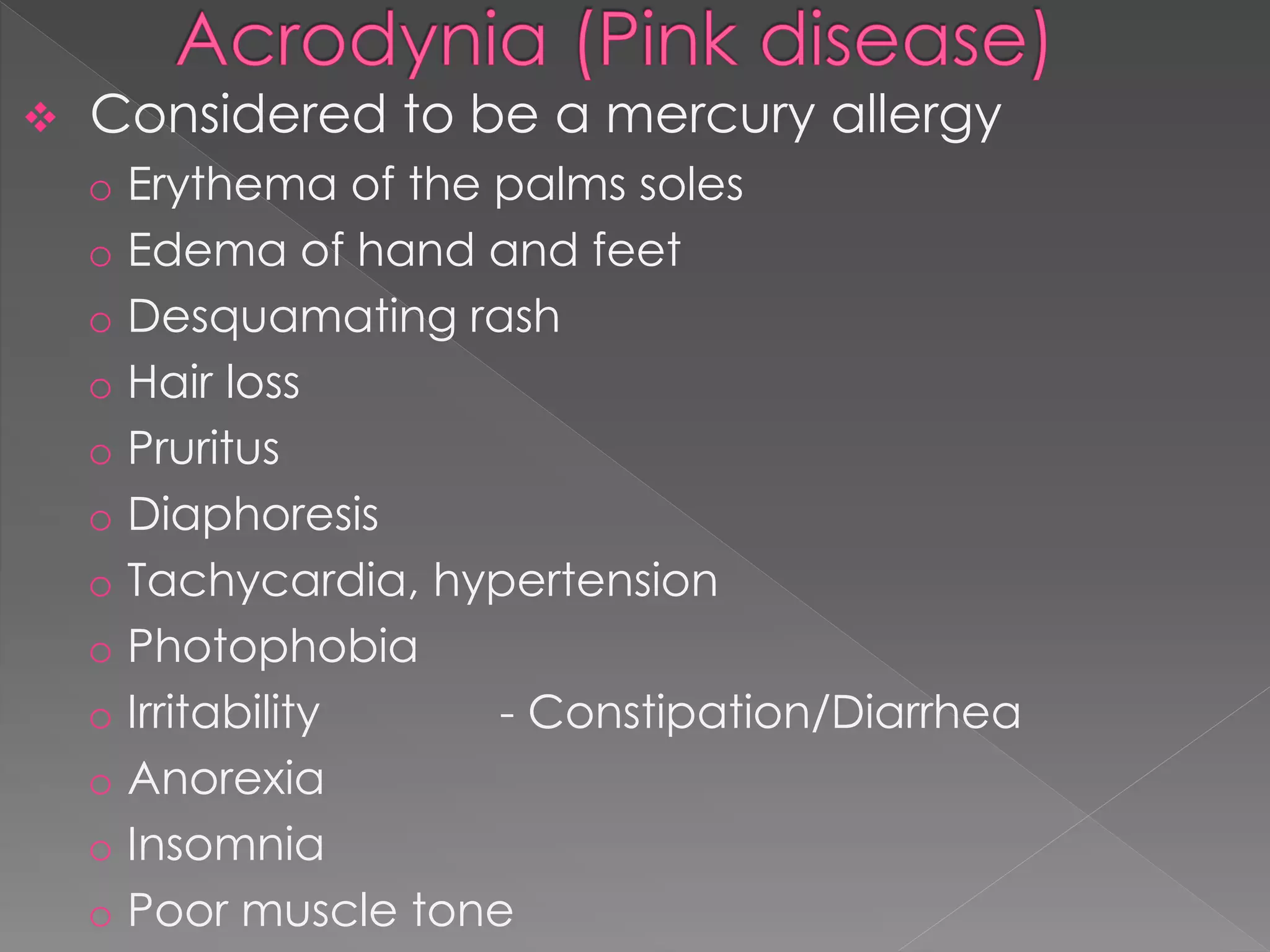 Mercury toxicity & hygiene | PPTX