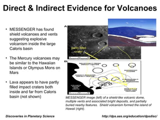 Mercury Volcanism | PPT
