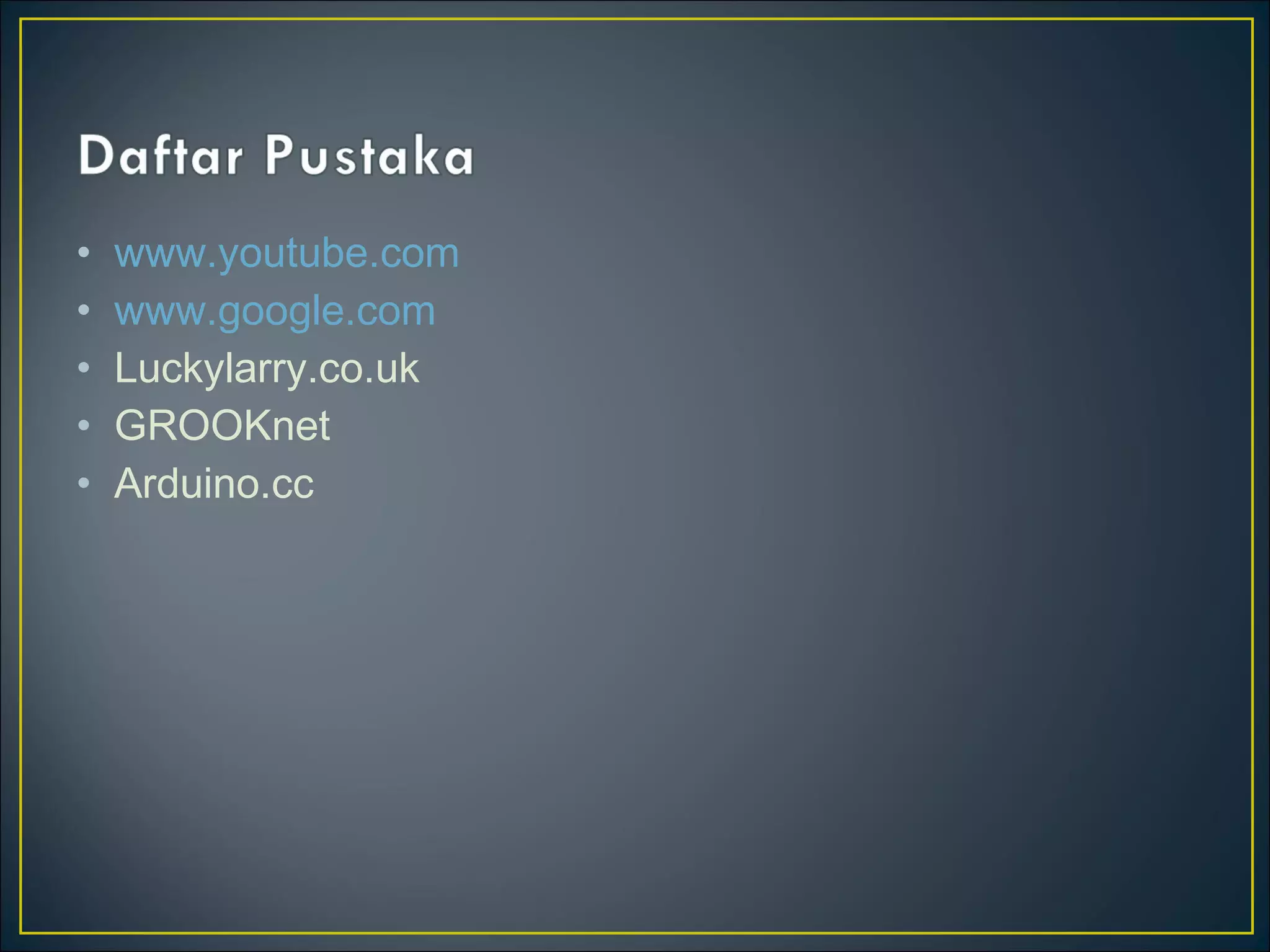 Mercusuar with arduino. | PPT