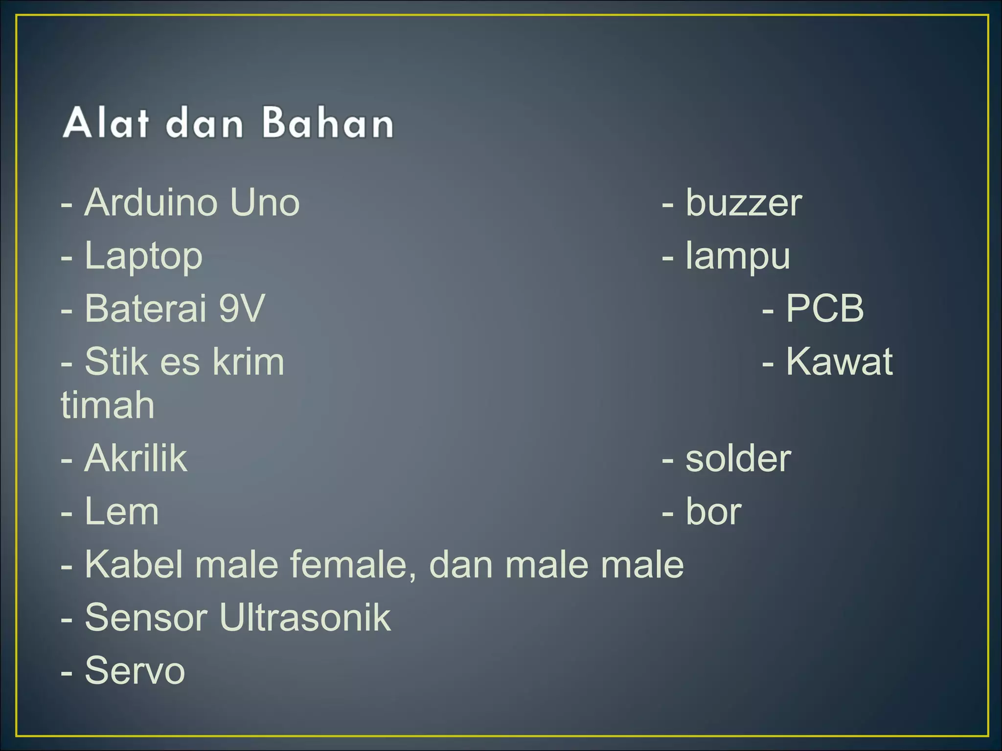 Mercusuar with arduino. | PPT