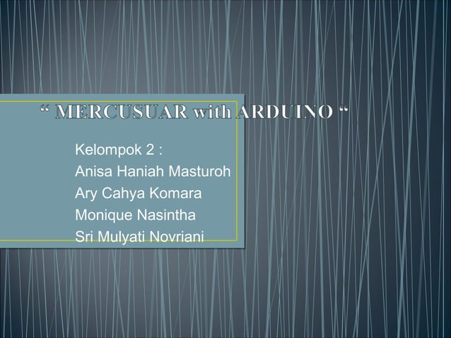 Mercusuar with arduino. | PPT