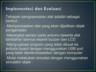 Mercusuar with arduino. | PPT