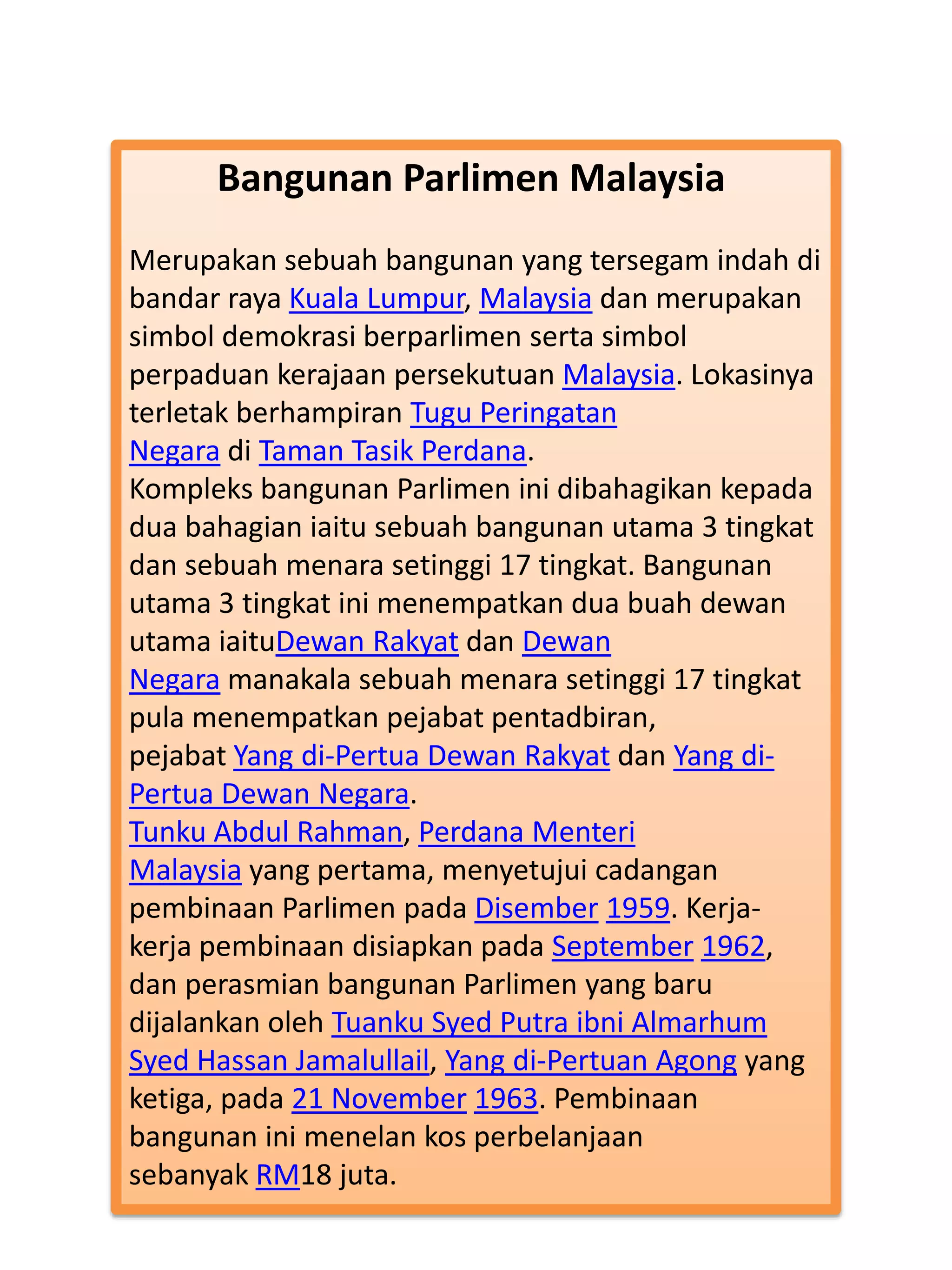 Mercu Tanda Malaysia skrap | PPTX