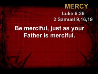 Mercy | PPTX