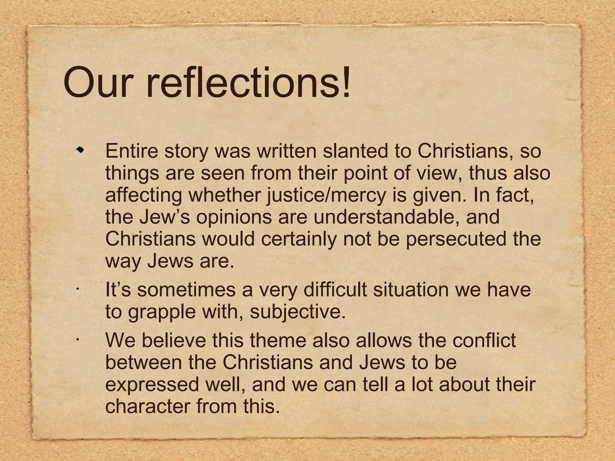 Mercy Vs Justice | PPT