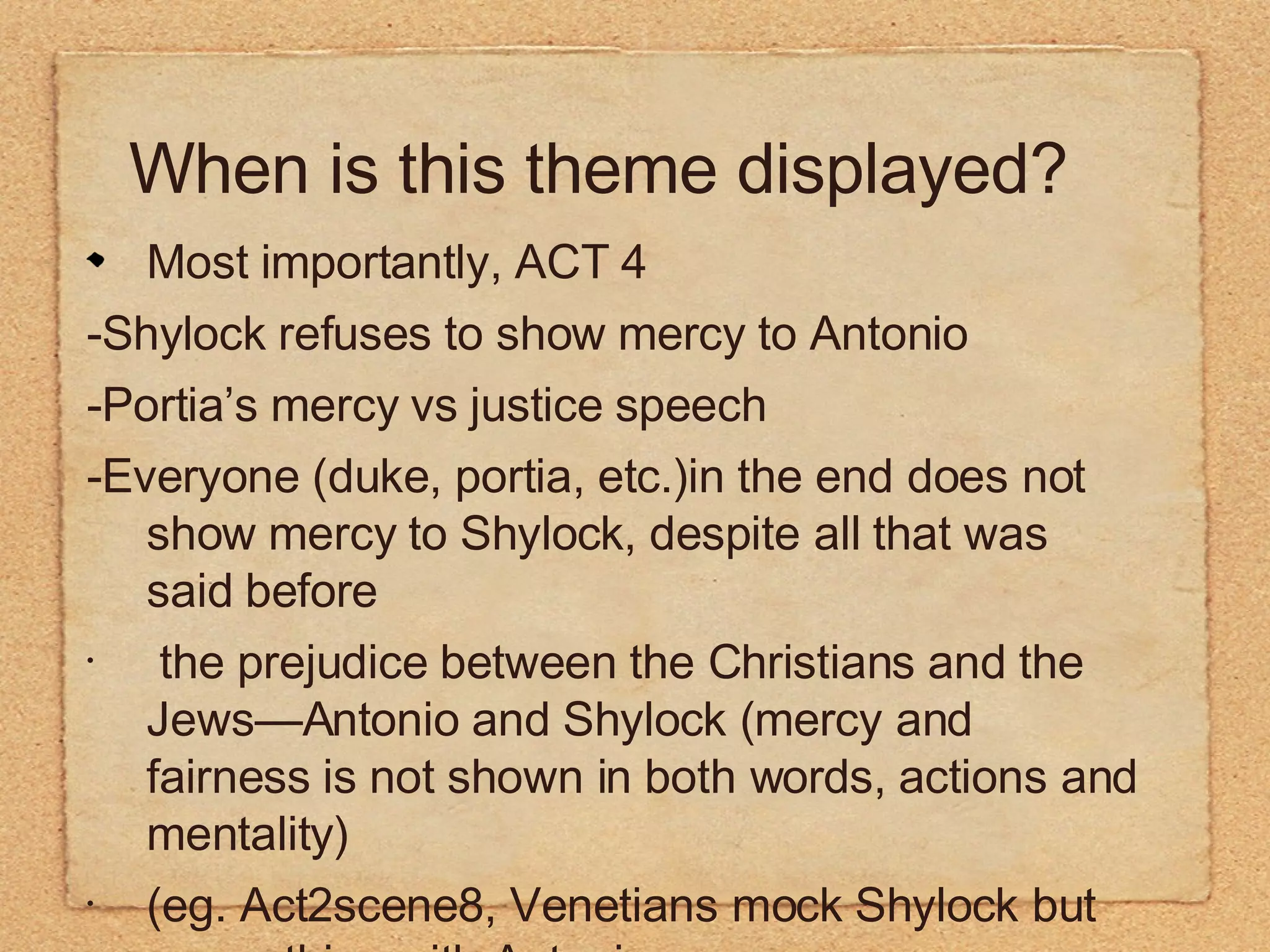 Mercy Vs Justice | PPT