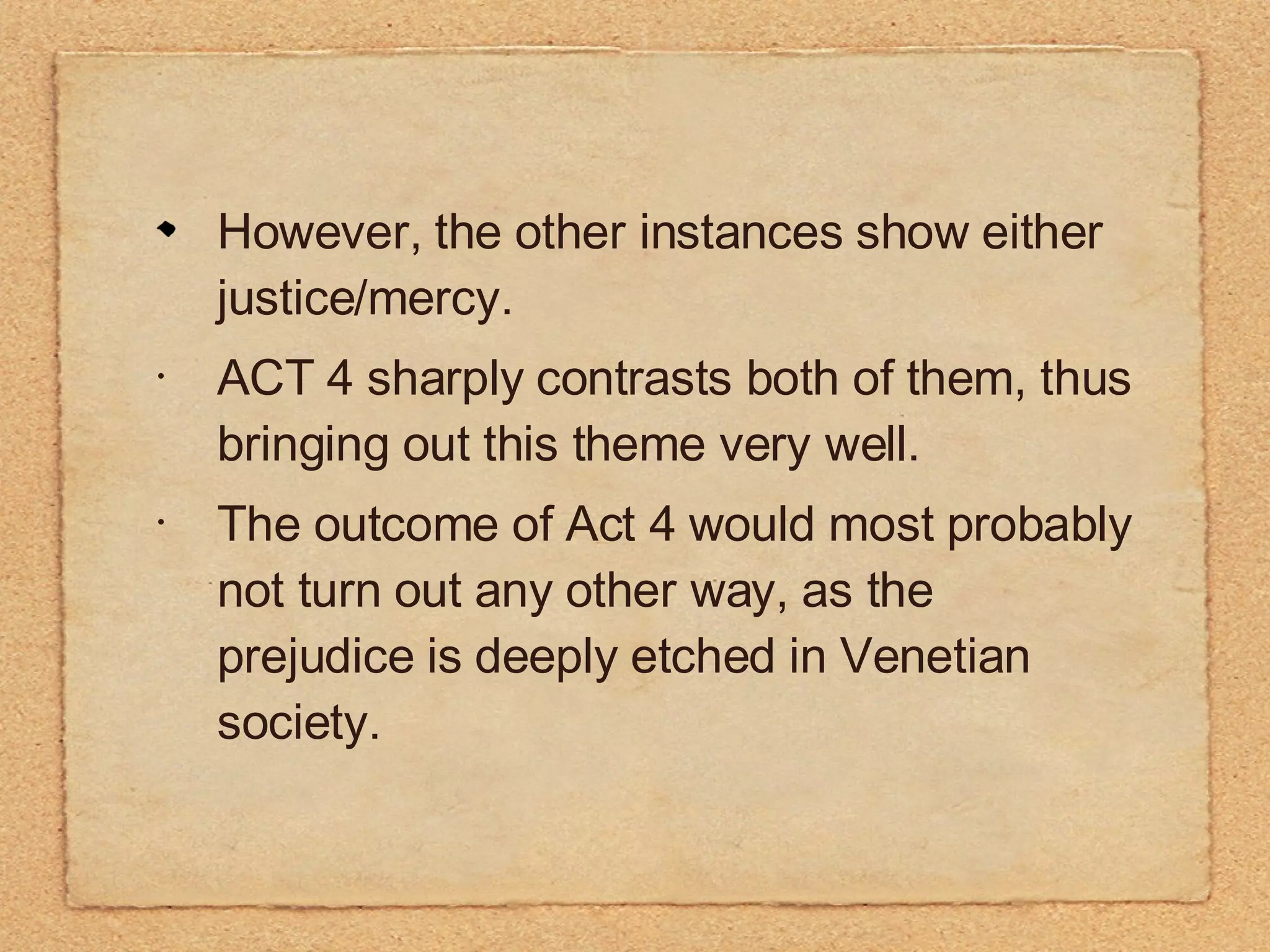 Mercy Vs Justice | PPT