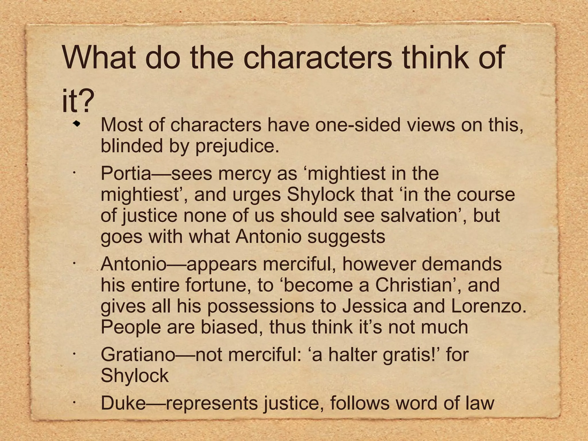 Mercy Vs Justice | PPT