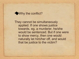 Mercy Vs Justice | PPT