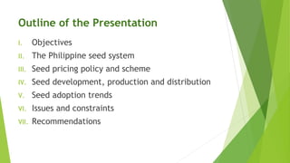The seed sector in the Philippines - Mercy Sombilla | PPT