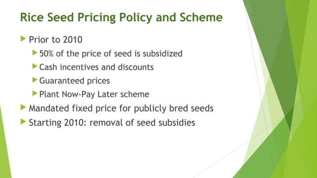 The seed sector in the Philippines - Mercy Sombilla | PPT