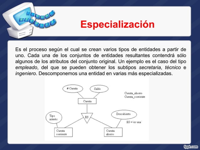 Modelo Entidad Relación Extendido. | PPT