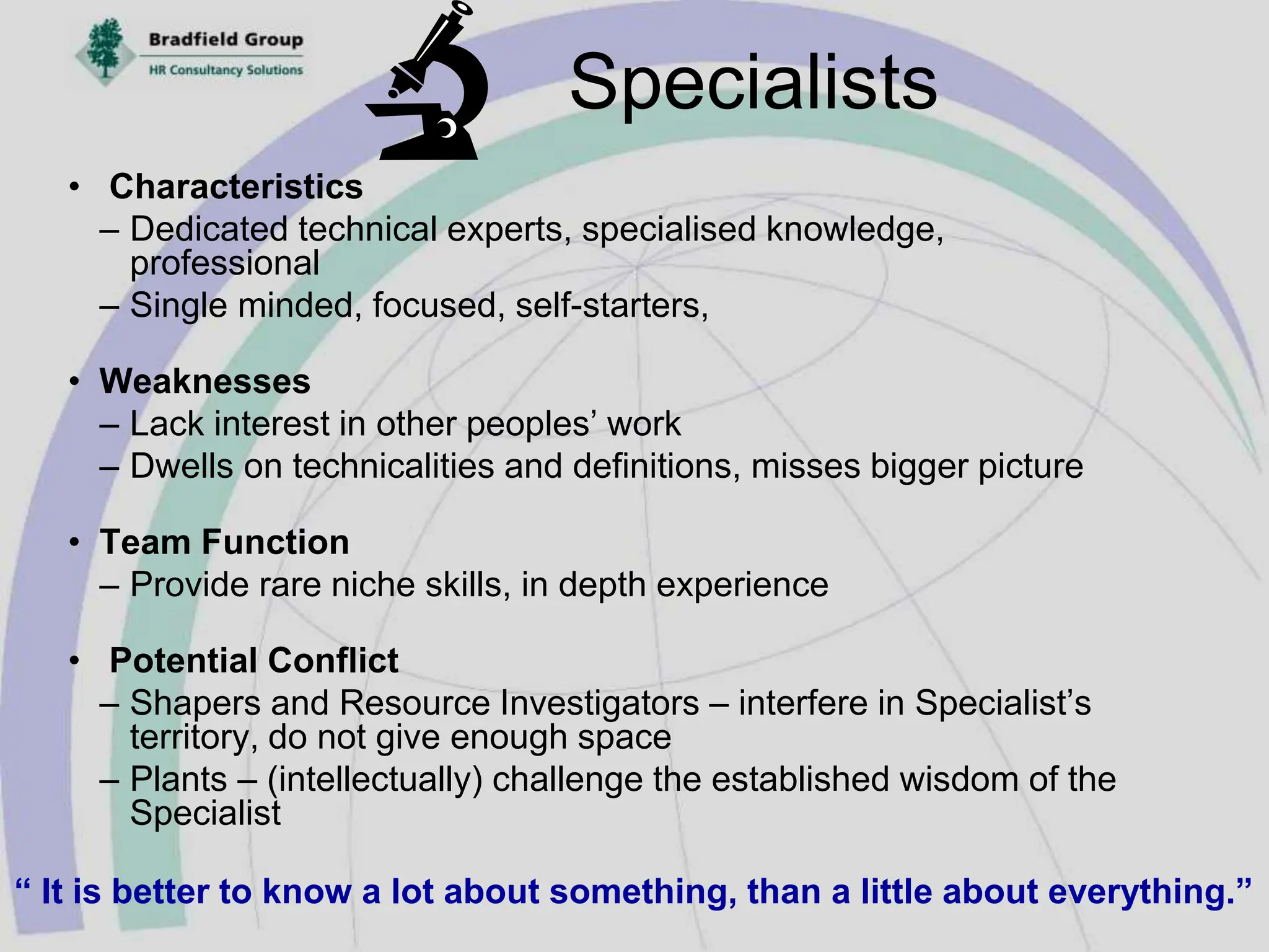 Meredith Belbin's Most Successful Teams Diverse Mix of Behaviours.ppt