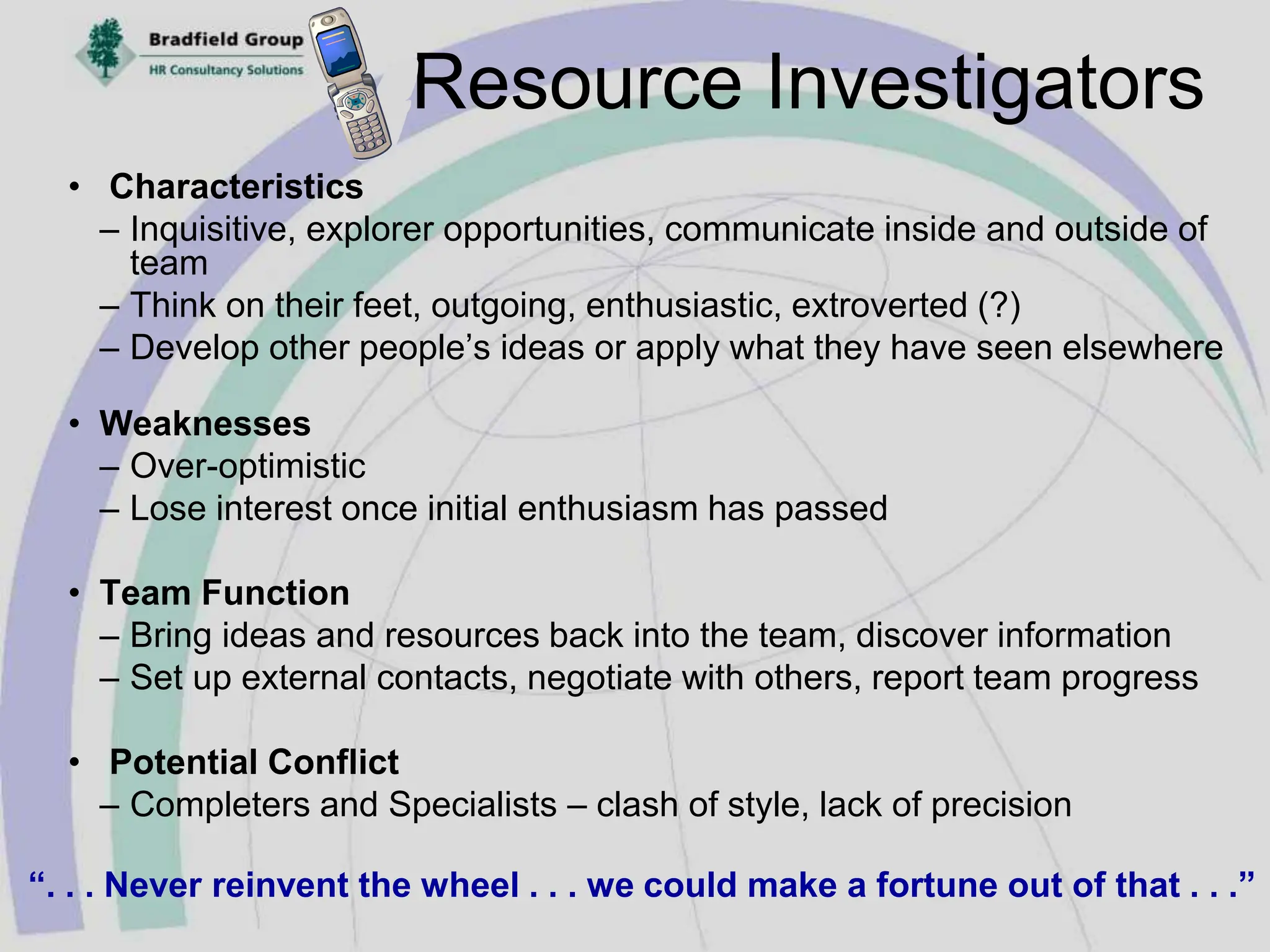 Meredith Belbin's Most Successful Teams Diverse Mix of Behaviours.ppt