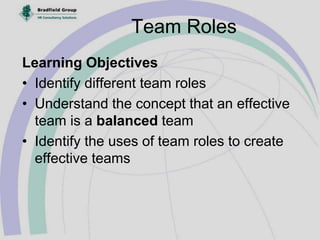 Meredith Belbin's Most Successful Teams Diverse Mix of Behaviours.ppt