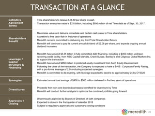 Meredith to acquire time inc. ir pres. final | PDF