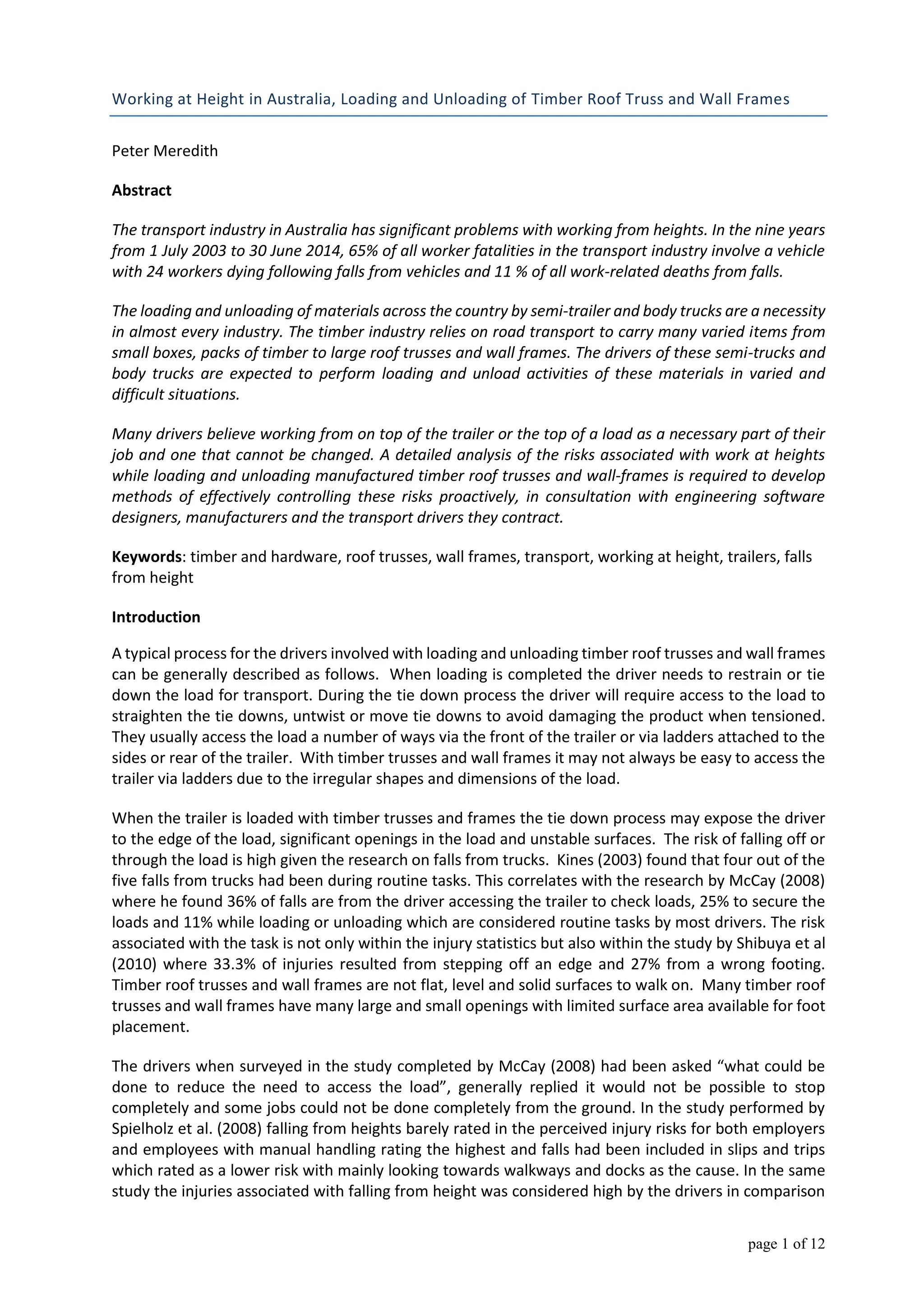 Working at Height in Australia | PDF