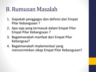 IMPLEMENTASI EMPAT PILAR KEBANGSAAN | PPTX
