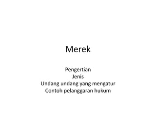 Merek | PPTX