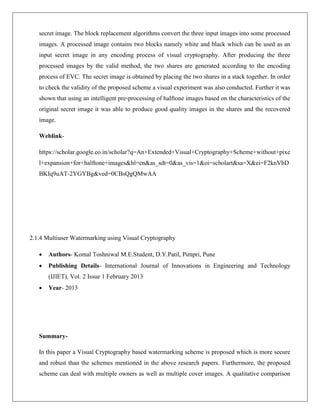 Extended Visual Cryptography Using Watermarking | PDF