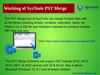 SysTools PST Merge | ODP