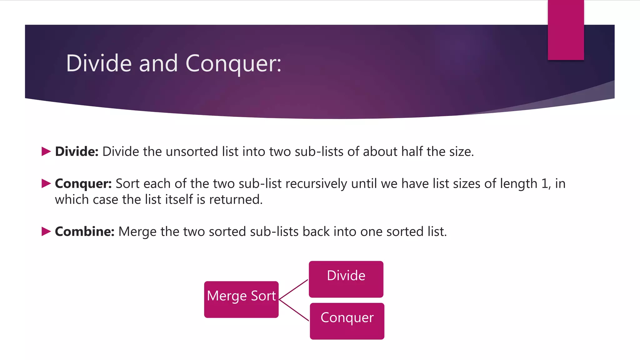 Merge and merge sorting | PPT