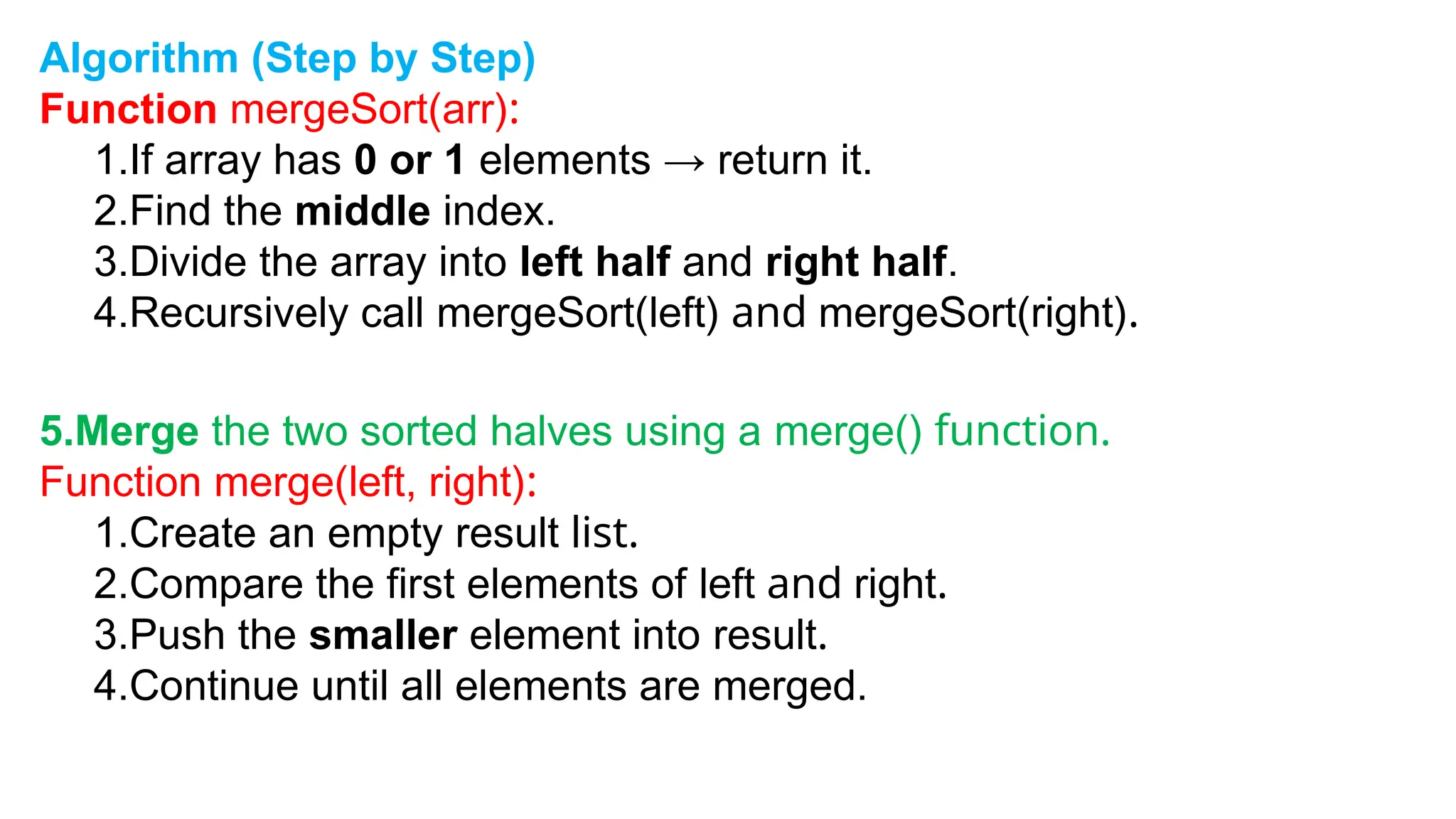 Techniques for Merge sort and quick sort.pptx