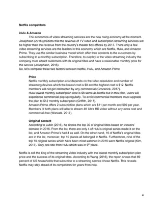 Netflix Infographic and Report (NETS2003/NETS5006) | PDF